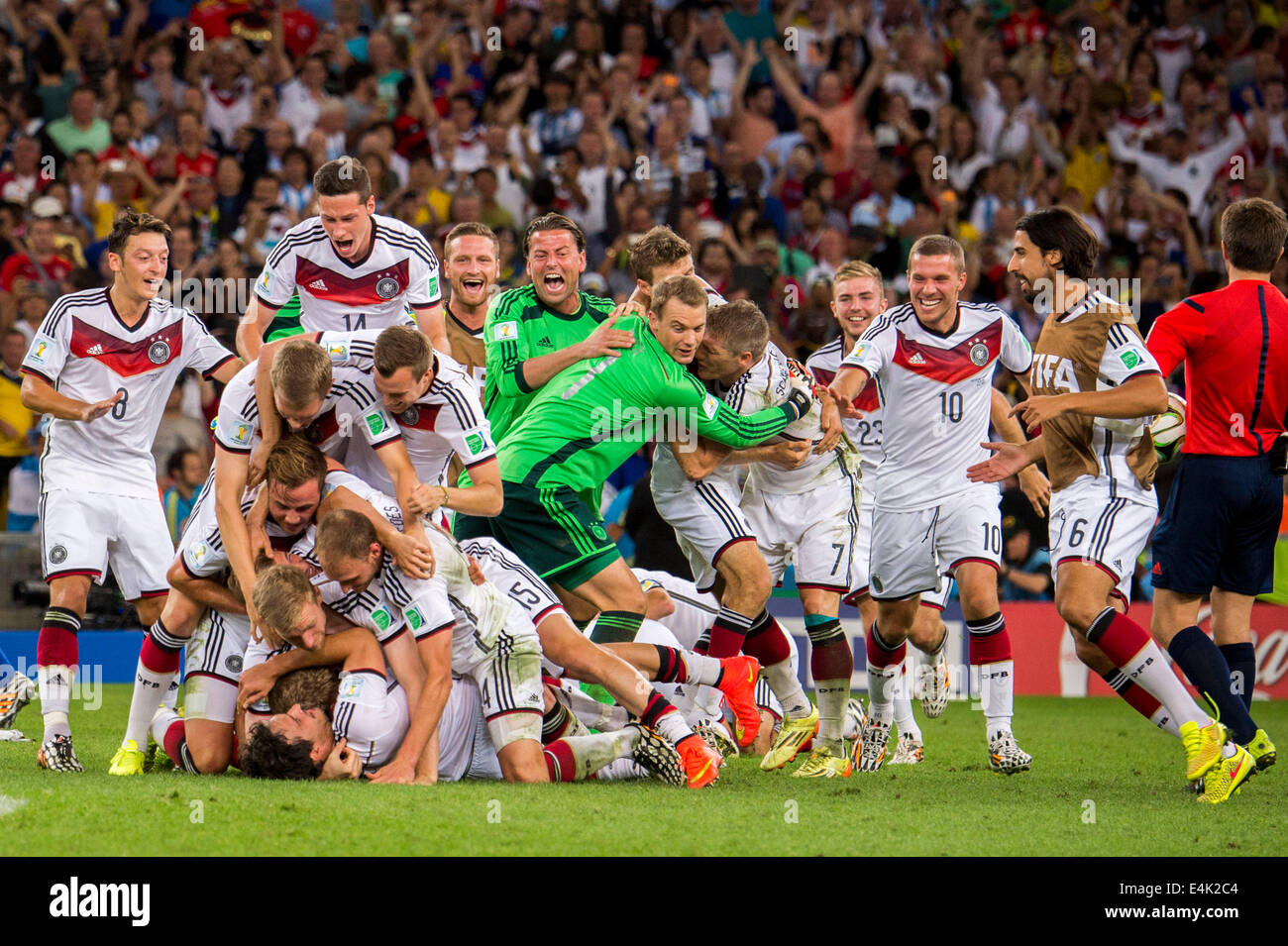 Rio de Janeiro, Brazil. 13th July, 2014. Germany team group (GER ...