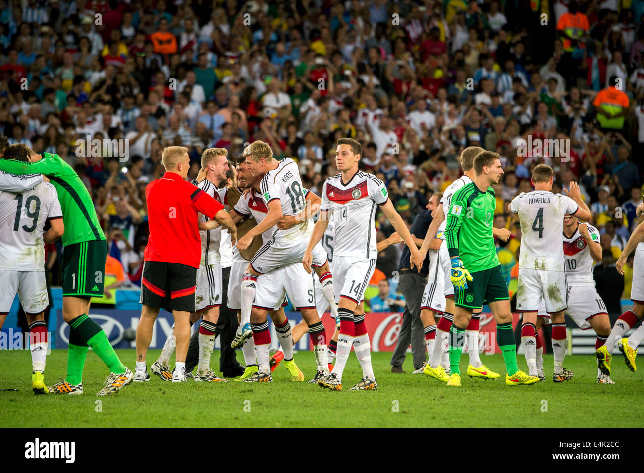 Rio de Janeiro, Brazil. 13th July, 2014. Germany team group (GER) Football/Soccer : Germany ...