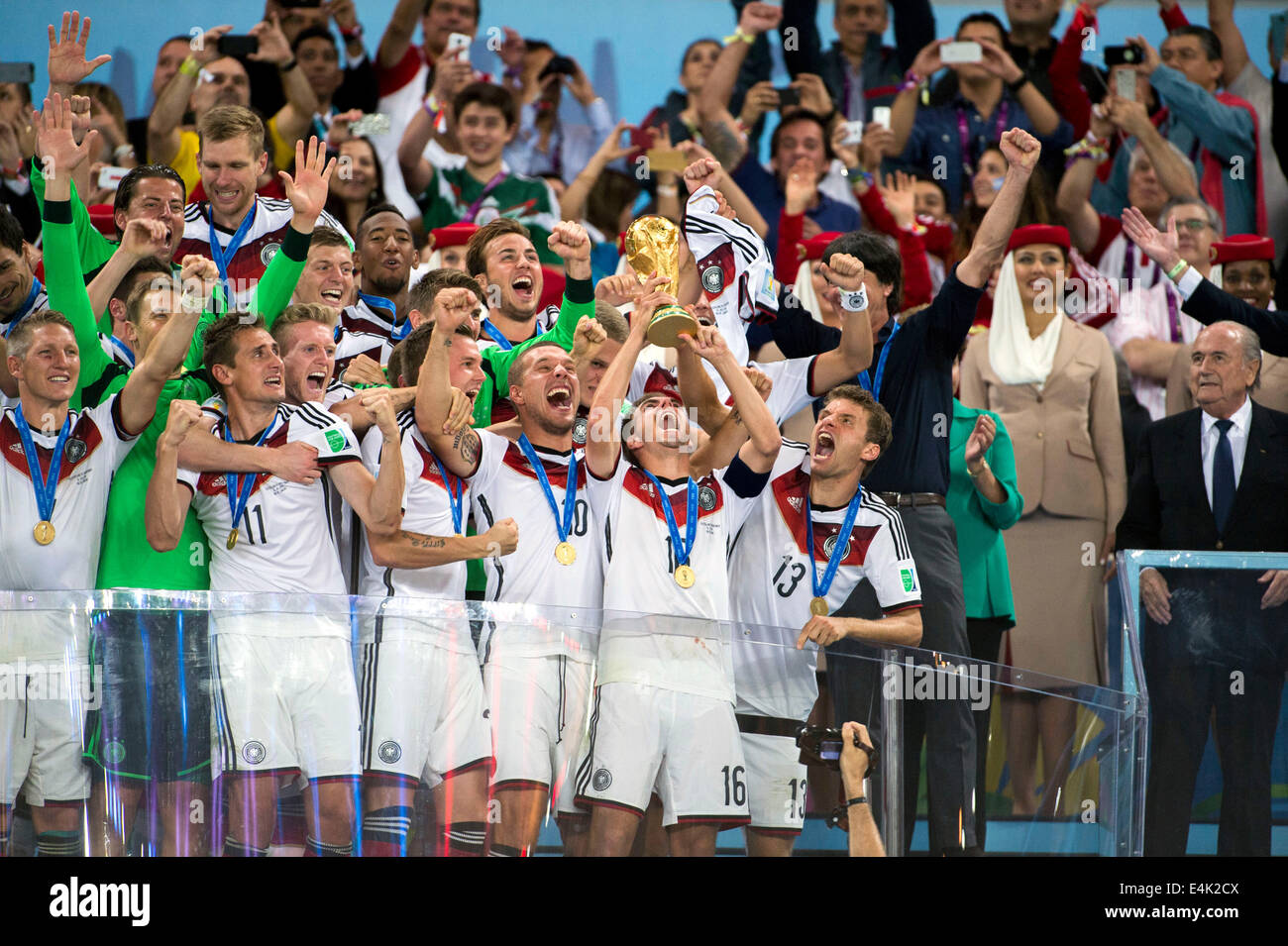 Rio de Janeiro, Brazil. 13th July, 2014. Germany team group (GER) Football/Soccer : Germany ...