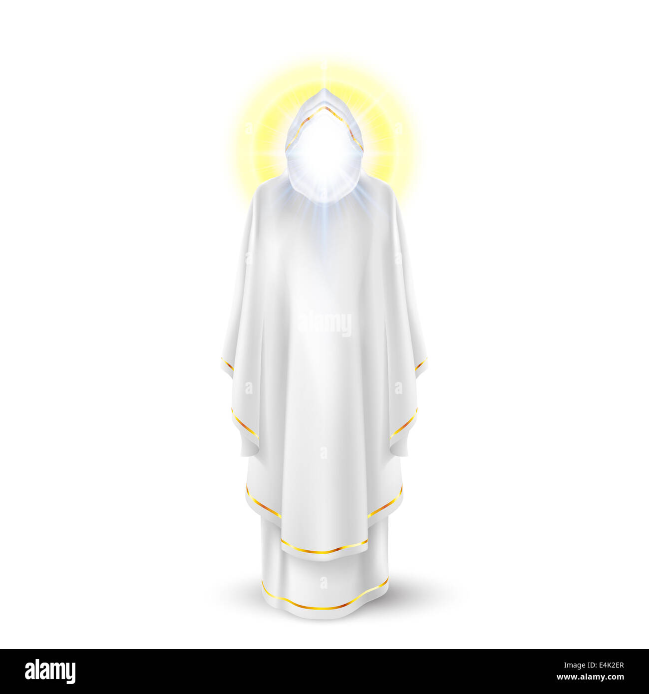 White angel, god, archangel with nimbus under head Stock Photo - Alamy