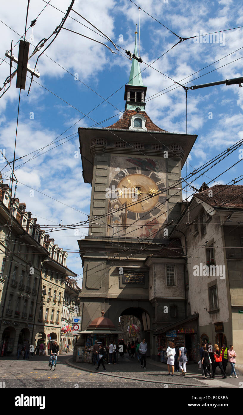Bern, Switzerland, city, town, building, bell tower, astronomical clock ...
