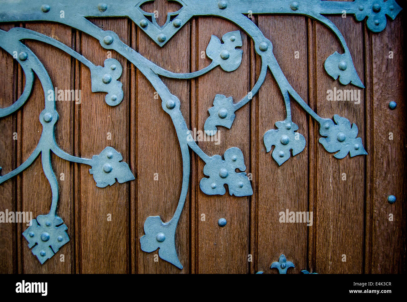 Ornate church door hinge hi-res stock photography and images - Alamy