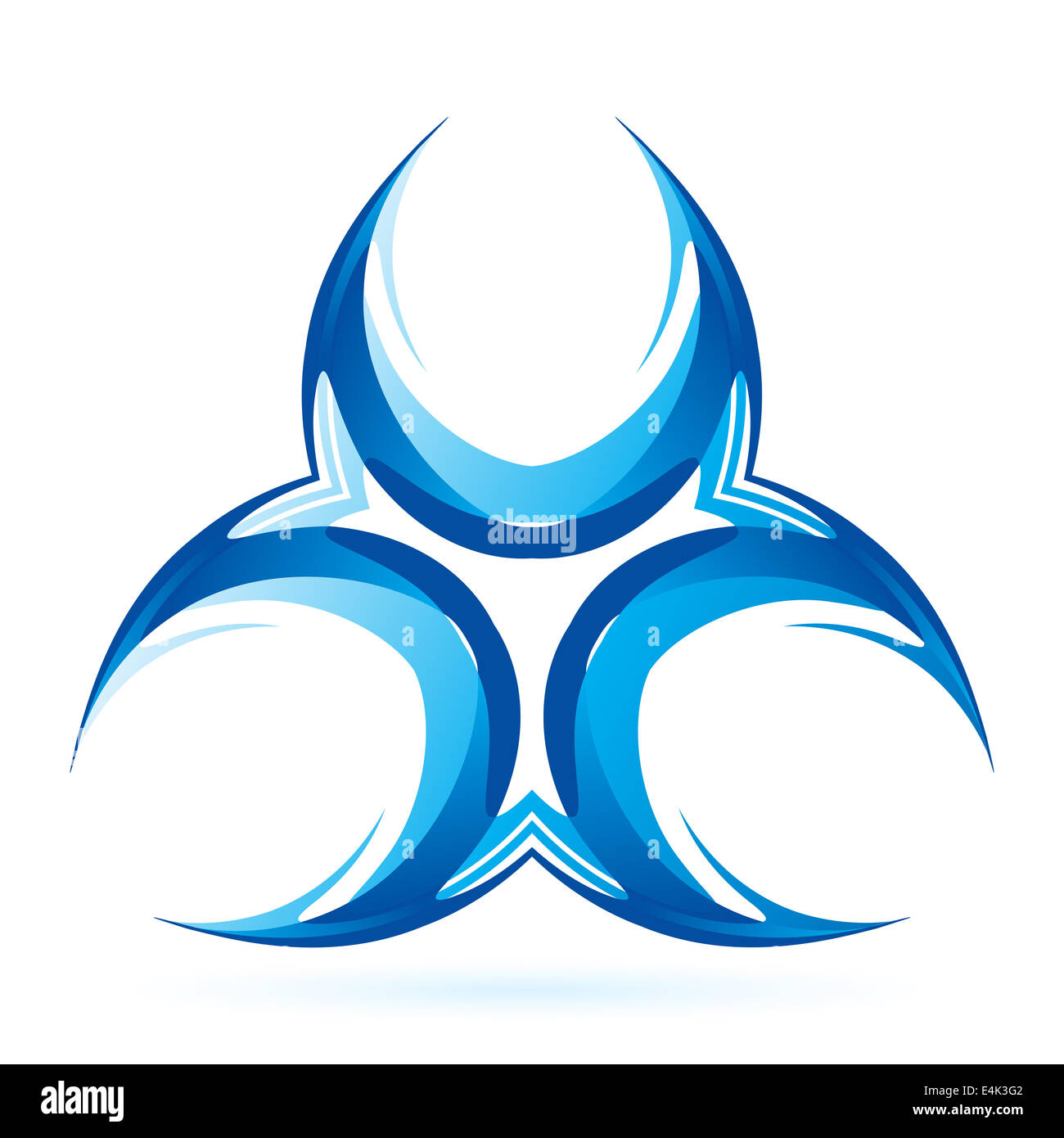 Blue colored symbol on the white background. Abstraction Stock Photo ...