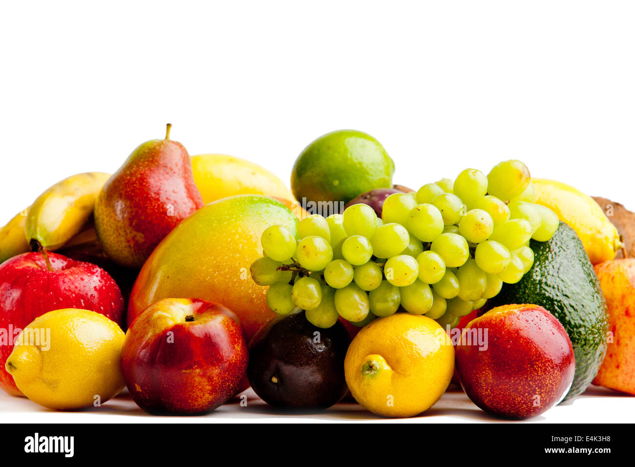 fruits isolated on white background Stock Photo - Alamy