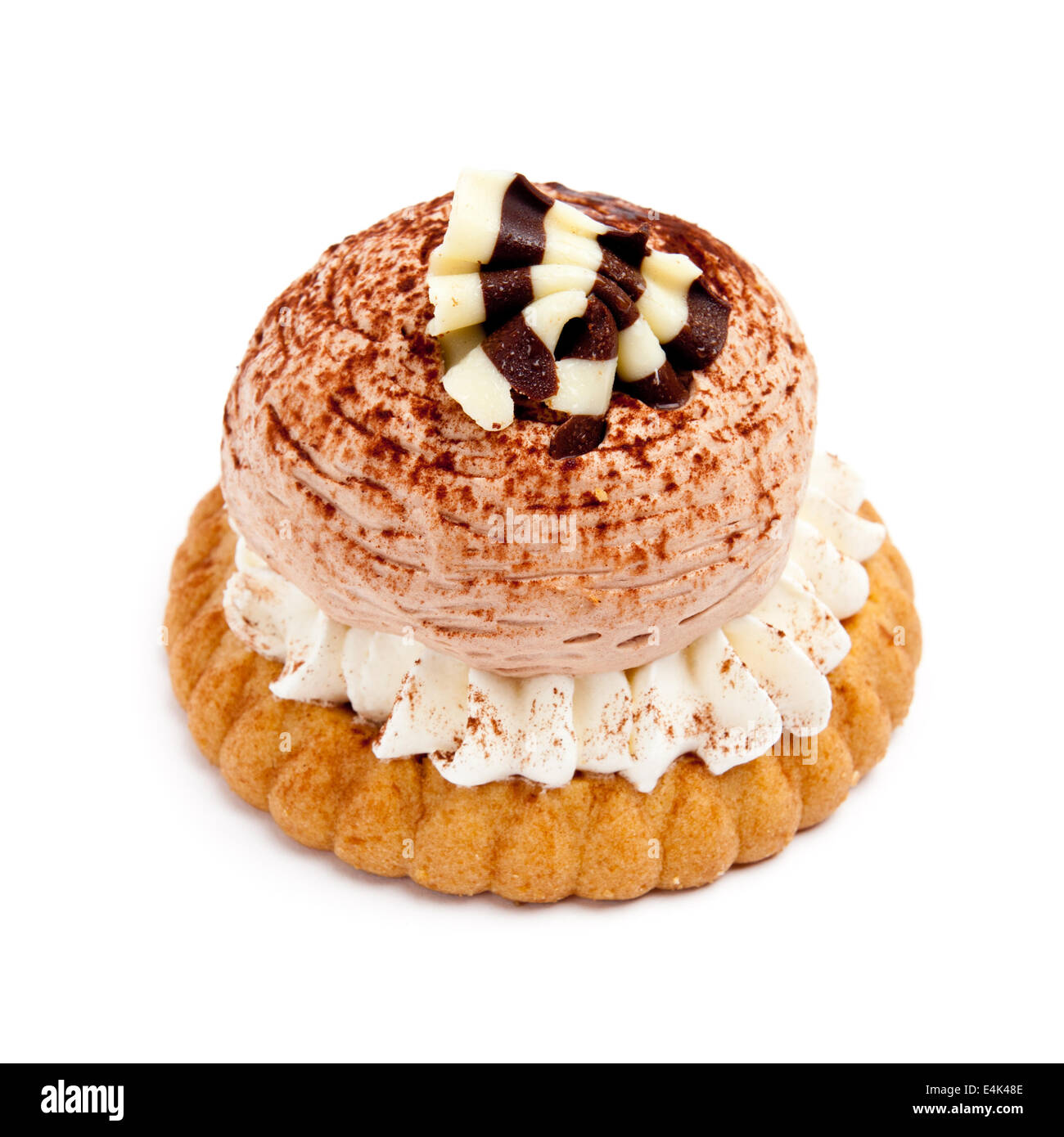 Cake on plate spoon Cut Out Stock Images & Pictures - Alamy