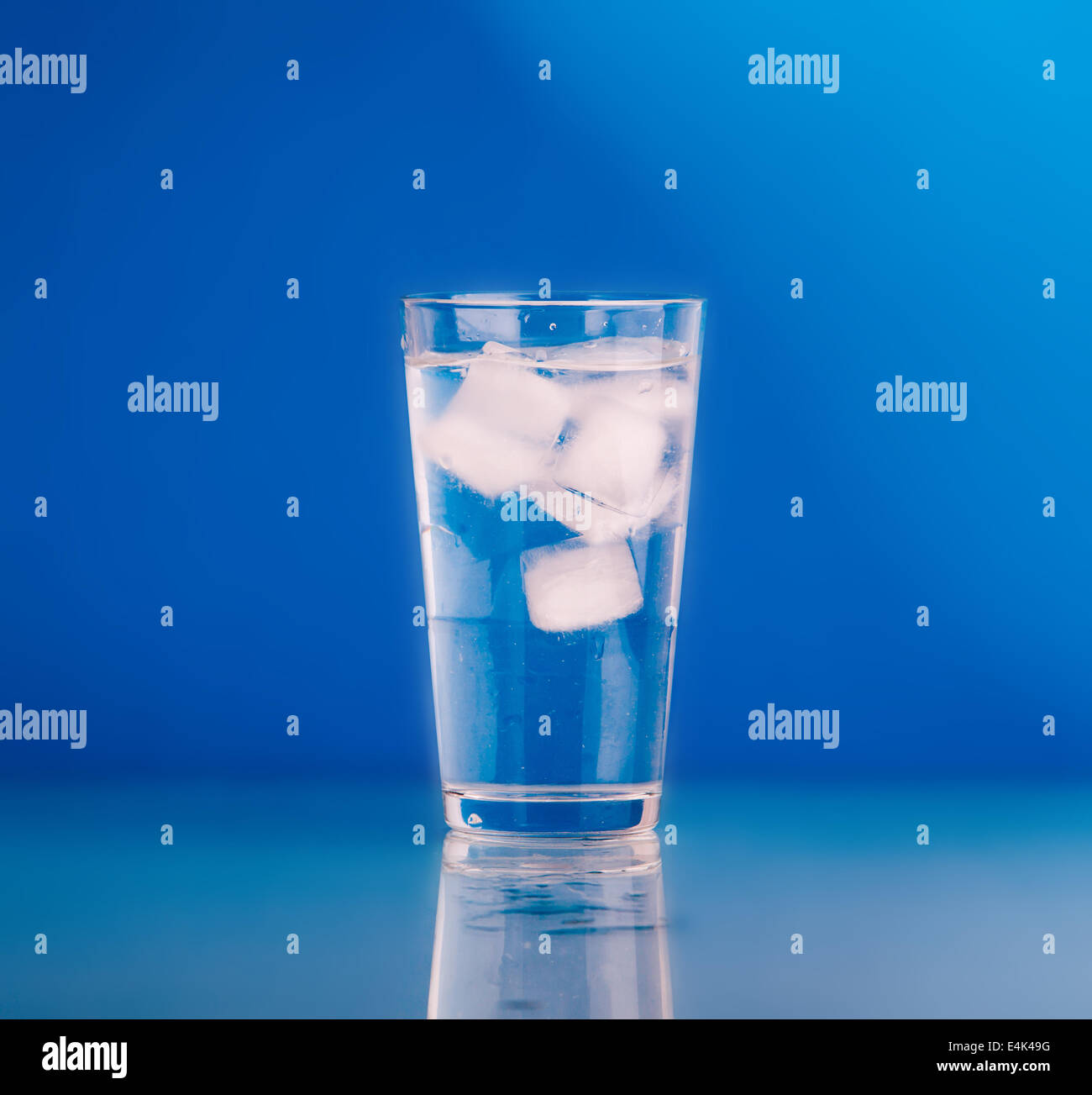 glass of water with ice Stock Photo - Alamy