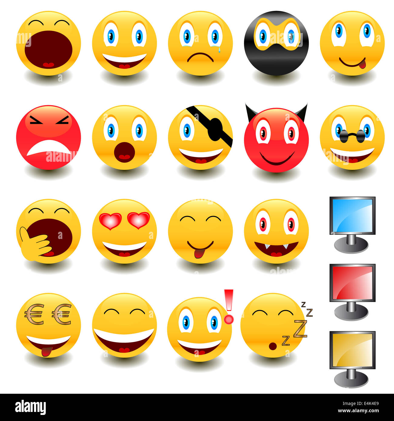 Big set of smiles Stock Photo - Alamy