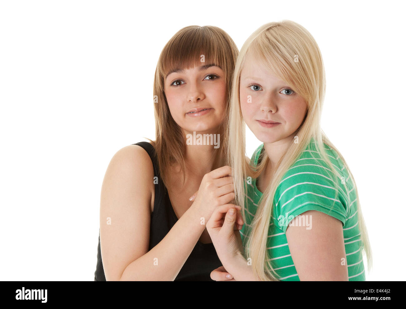 Portrait of two friends Stock Photo - Alamy