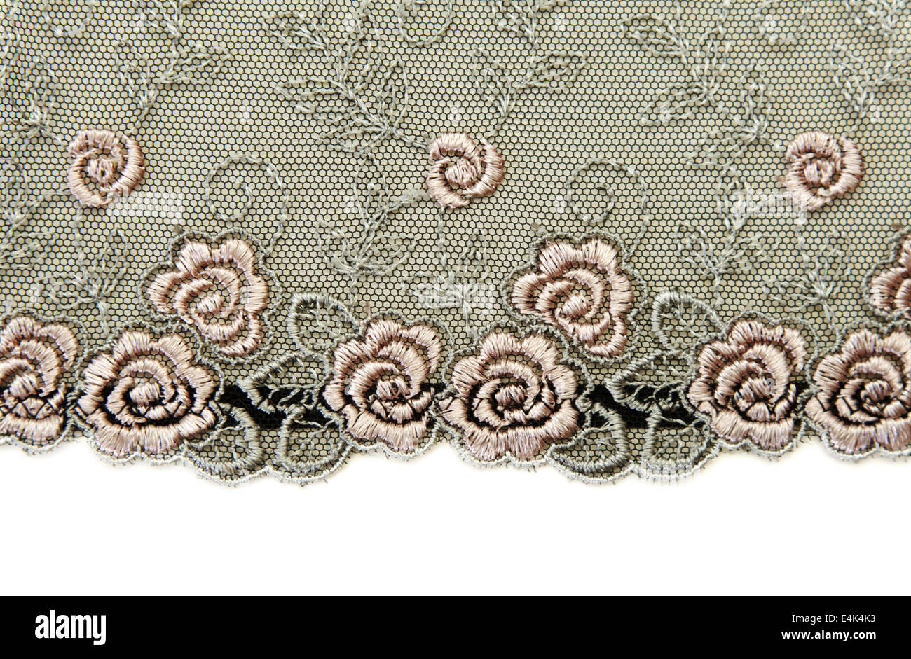 Black lace with pattern rose flowerses Stock Photo - Alamy