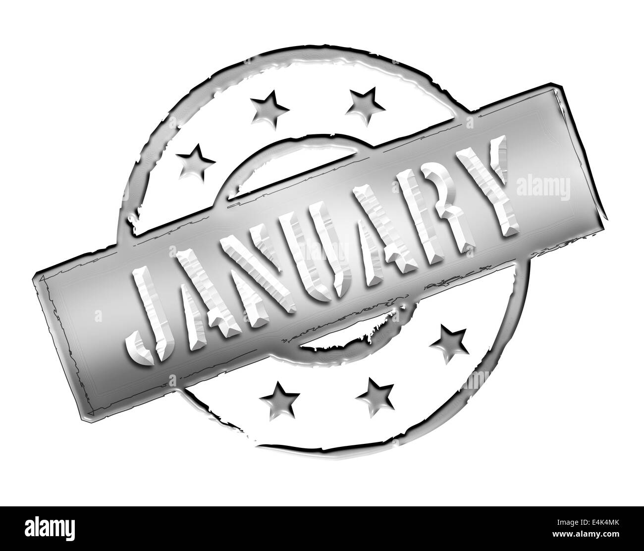 Stamp - JANUARY Stock Photo - Alamy