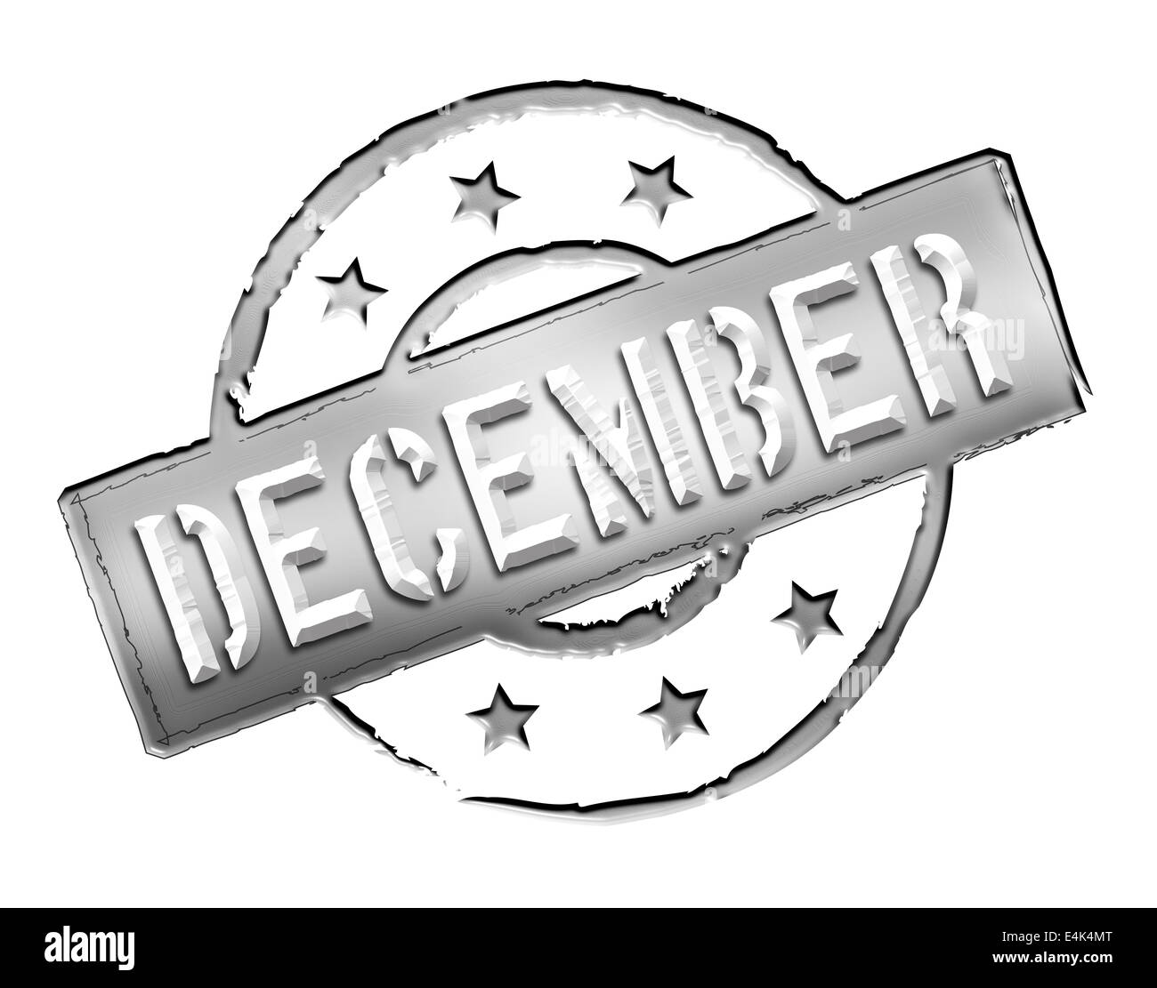 Stamp - DECEMBER Stock Photo - Alamy