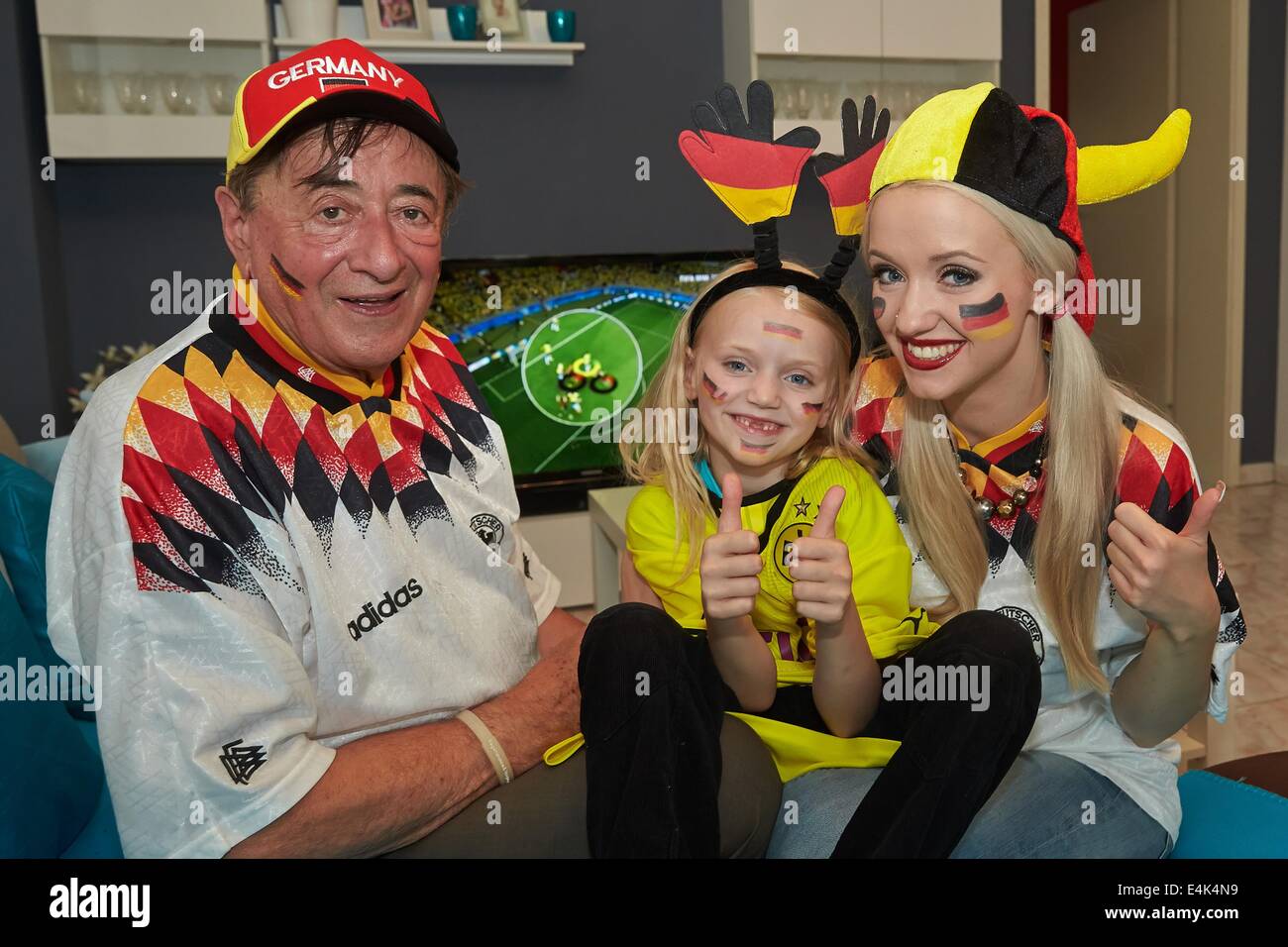 Austrian building contractor Richard 'Moertel' Lugner poses together ...