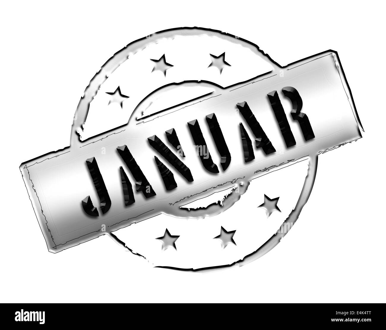 Stamp - JANUAR Stock Photo - Alamy