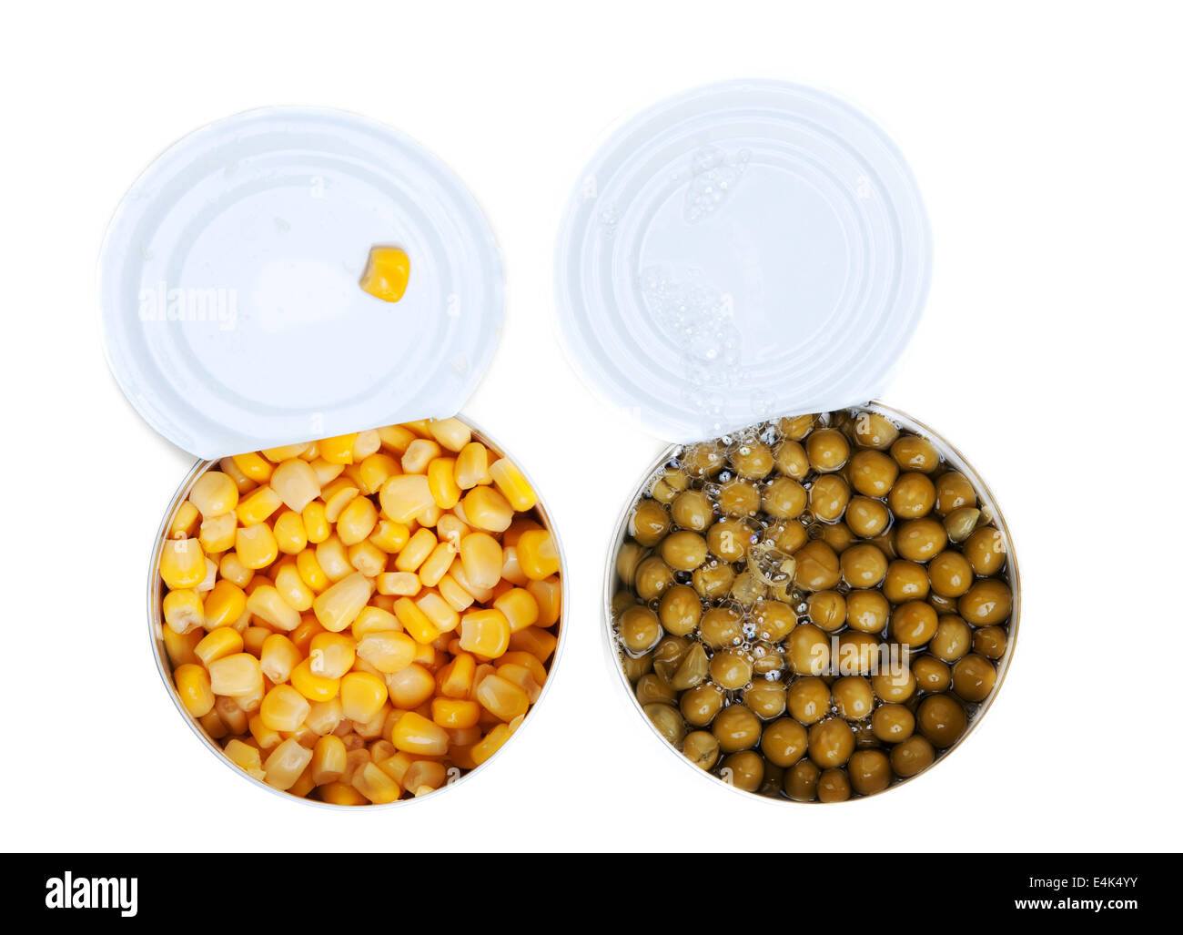 Two open Aluminium cans Stock Photo - Alamy