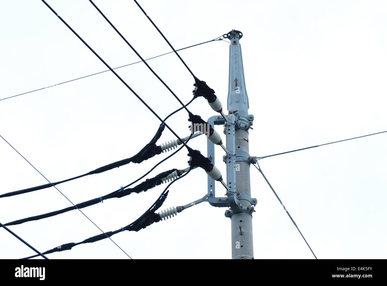 The isolation of electricity post Stock Photo - Alamy