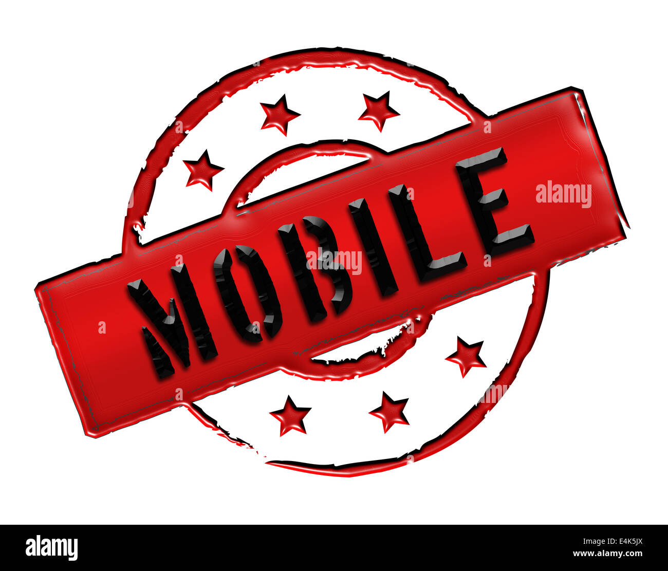 Stamp - MOBILE Stock Photo - Alamy