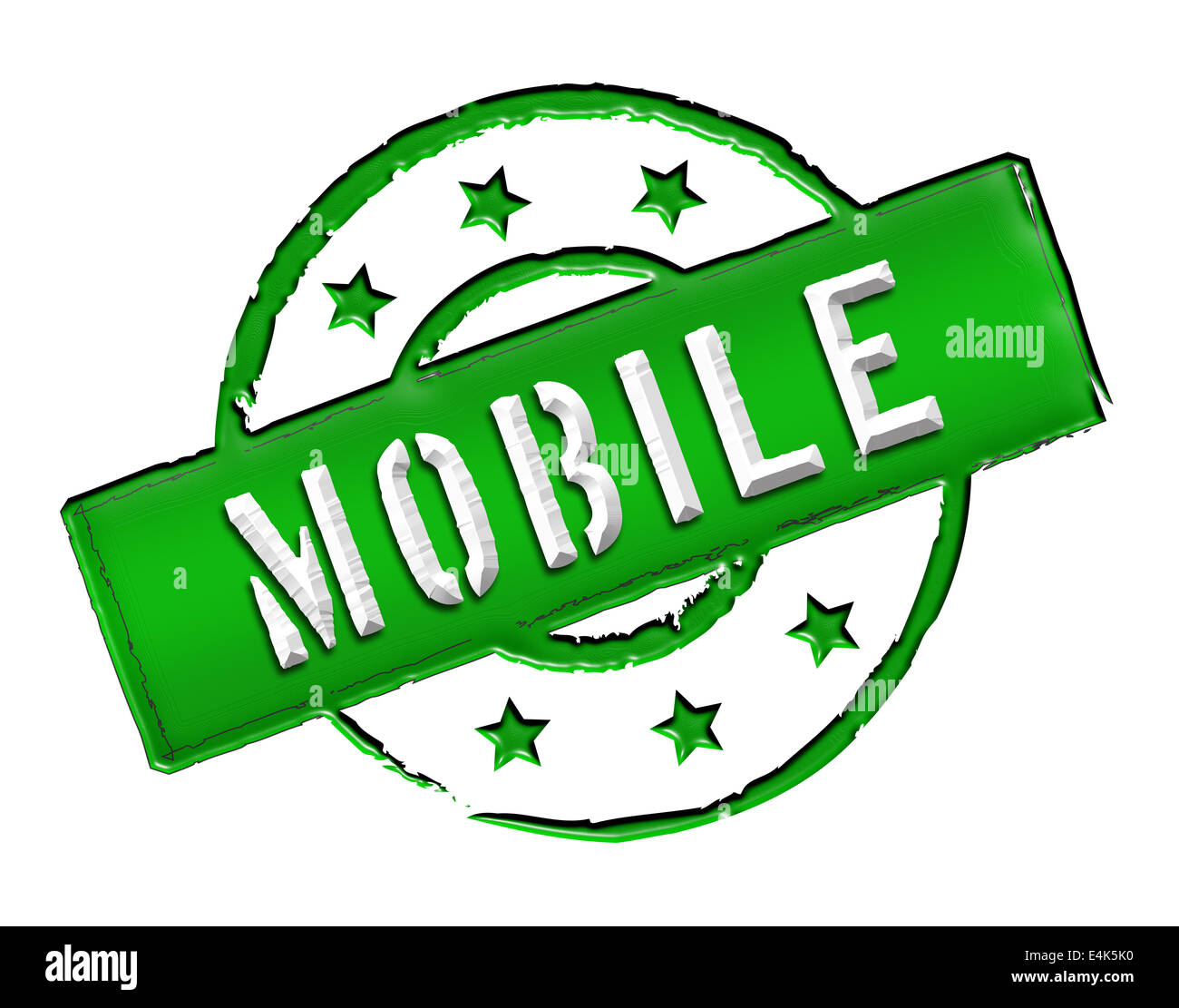 Stamp - MOBILE Stock Photo - Alamy