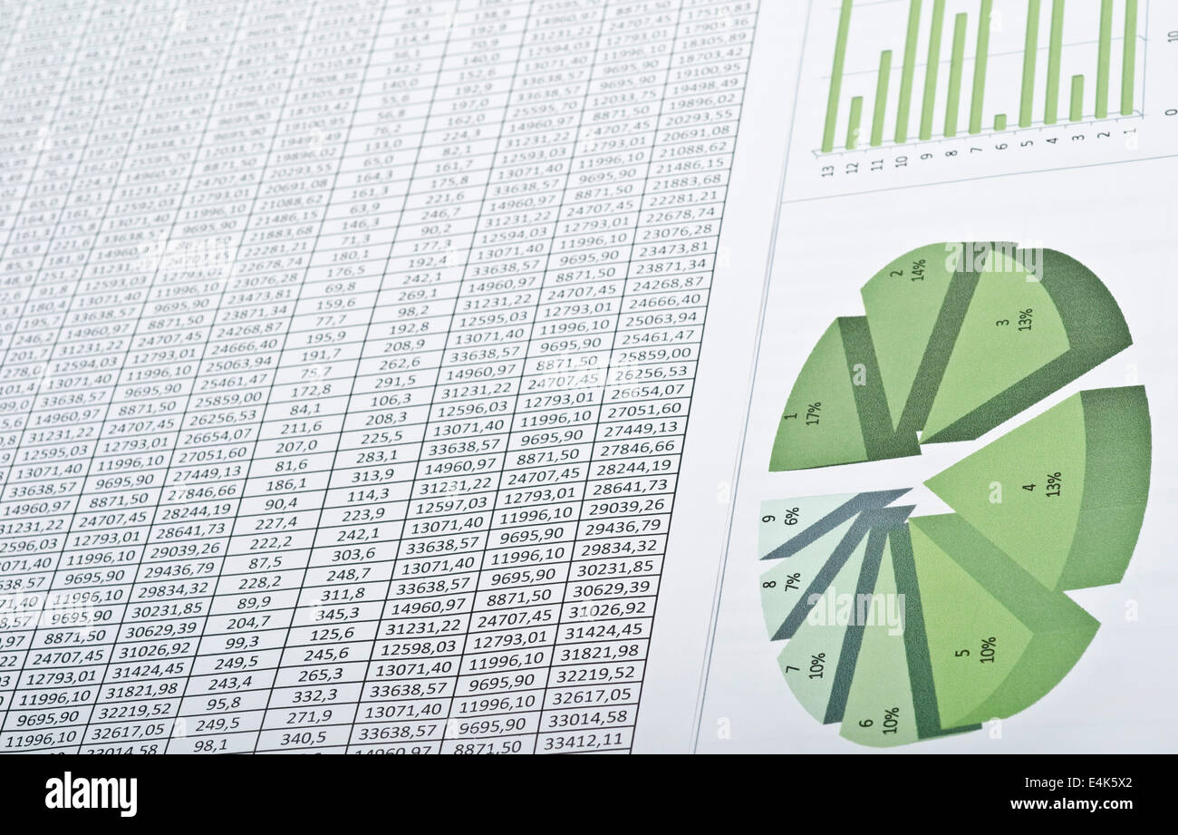 Financial spreadsheet background hi-res stock photography and images ...