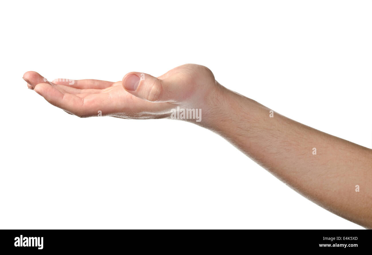 Side view hand empty flat hi-res stock photography and images - Alamy