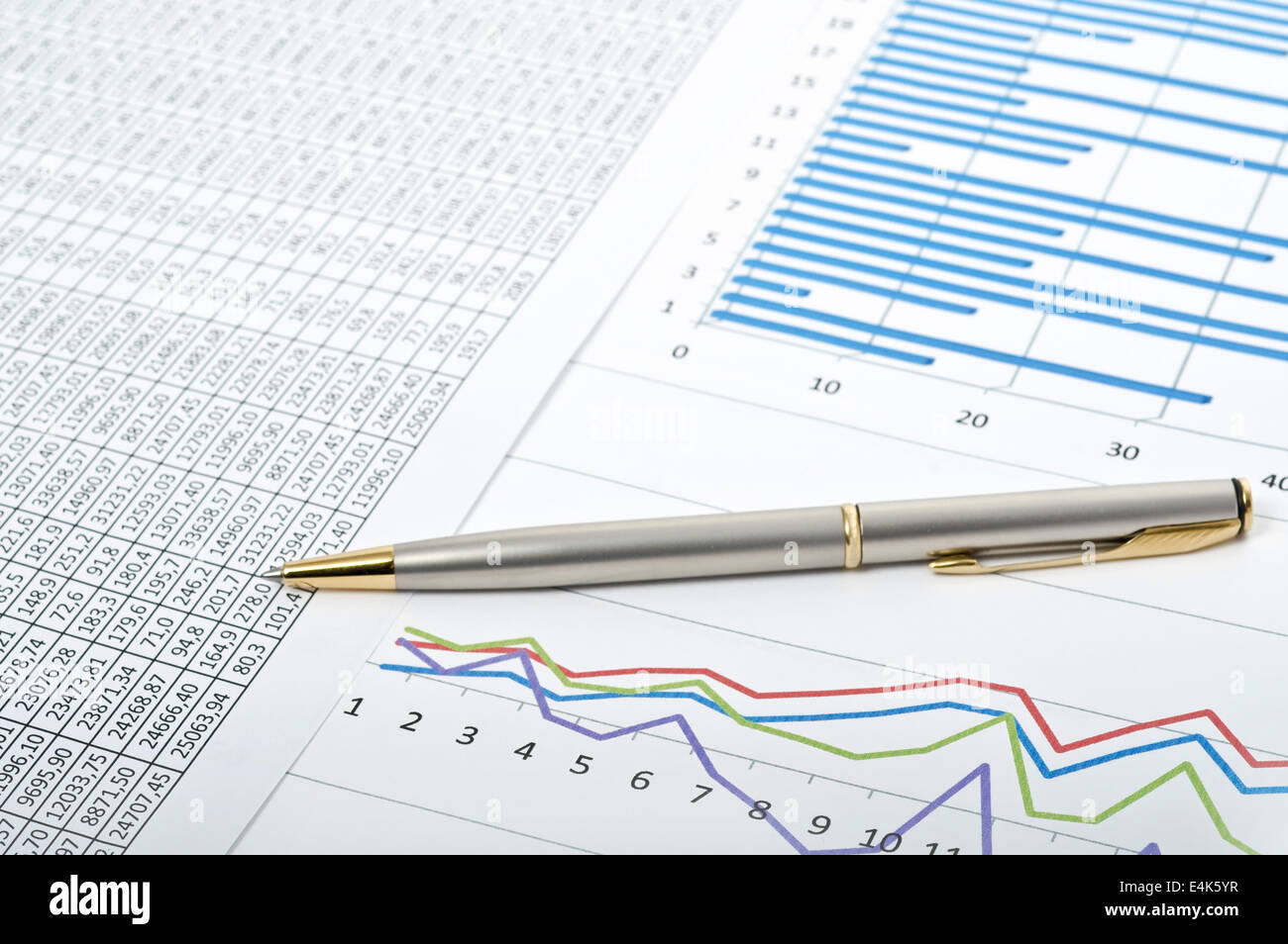 Charts and diagrams Stock Photo - Alamy