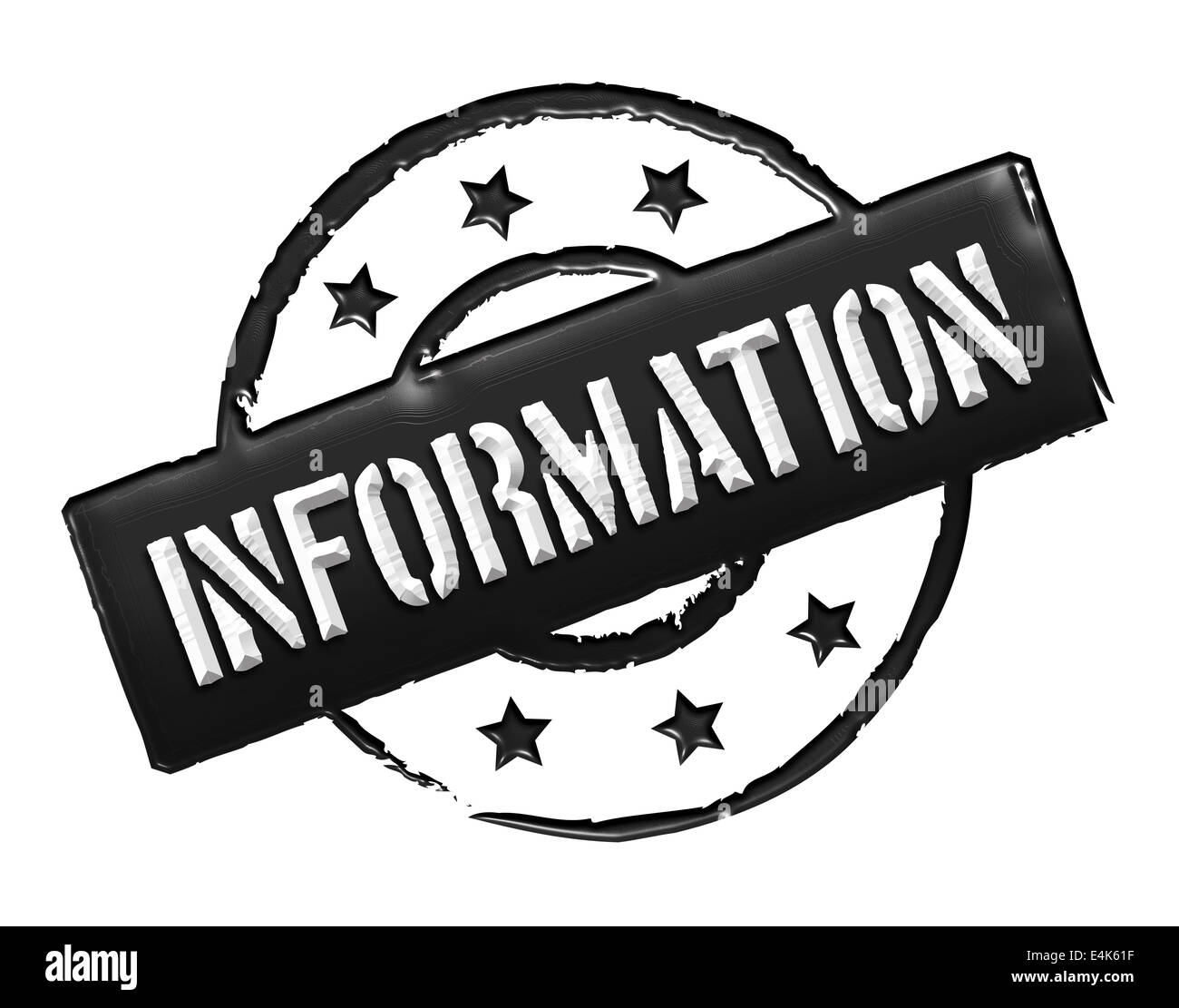 Stamp - INFORMATION Stock Photo - Alamy