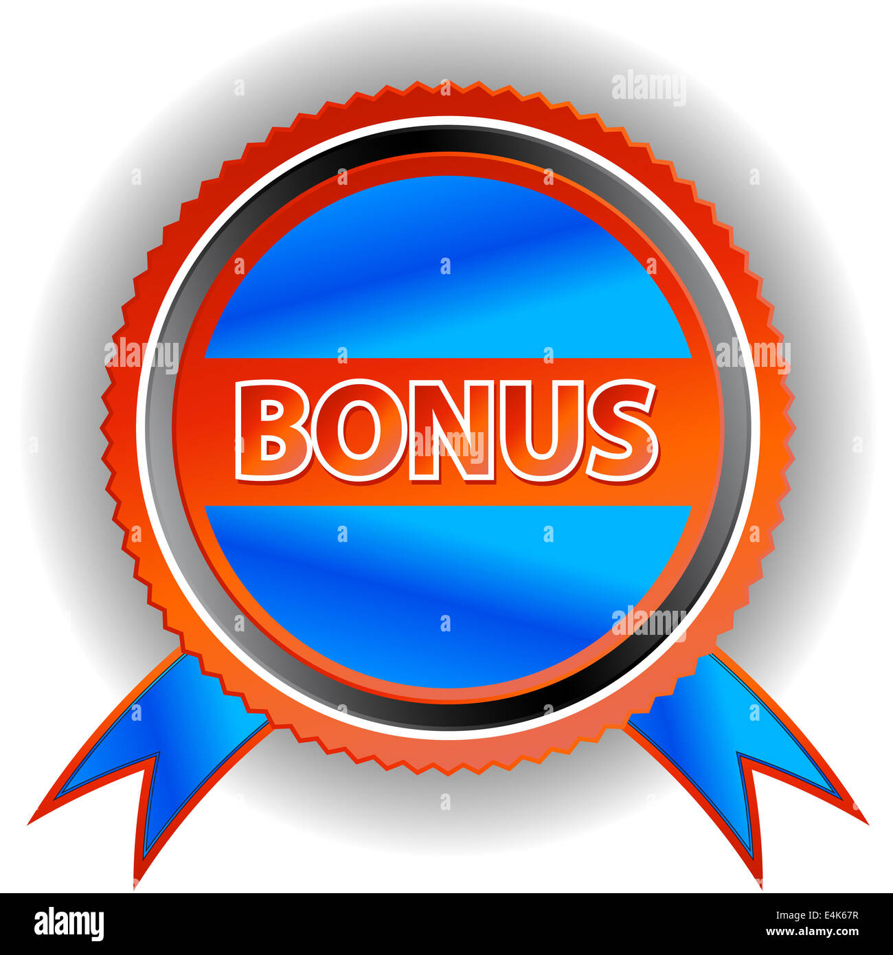 Blue bonus icon Stock Photo - Alamy