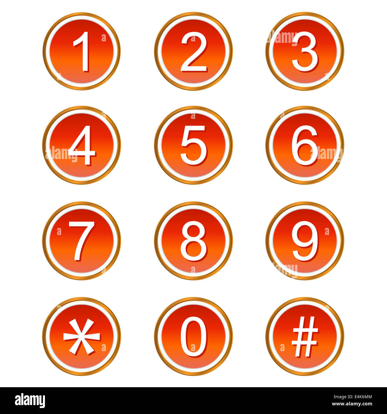 Red digital icons hi-res stock photography and images - Alamy