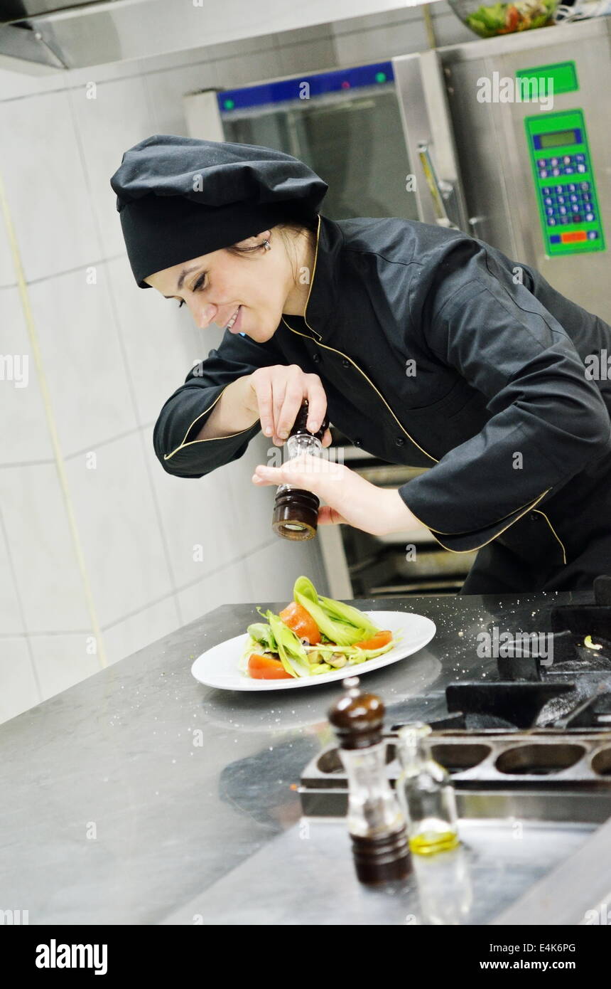 chef preparing meal Stock Photo - Alamy