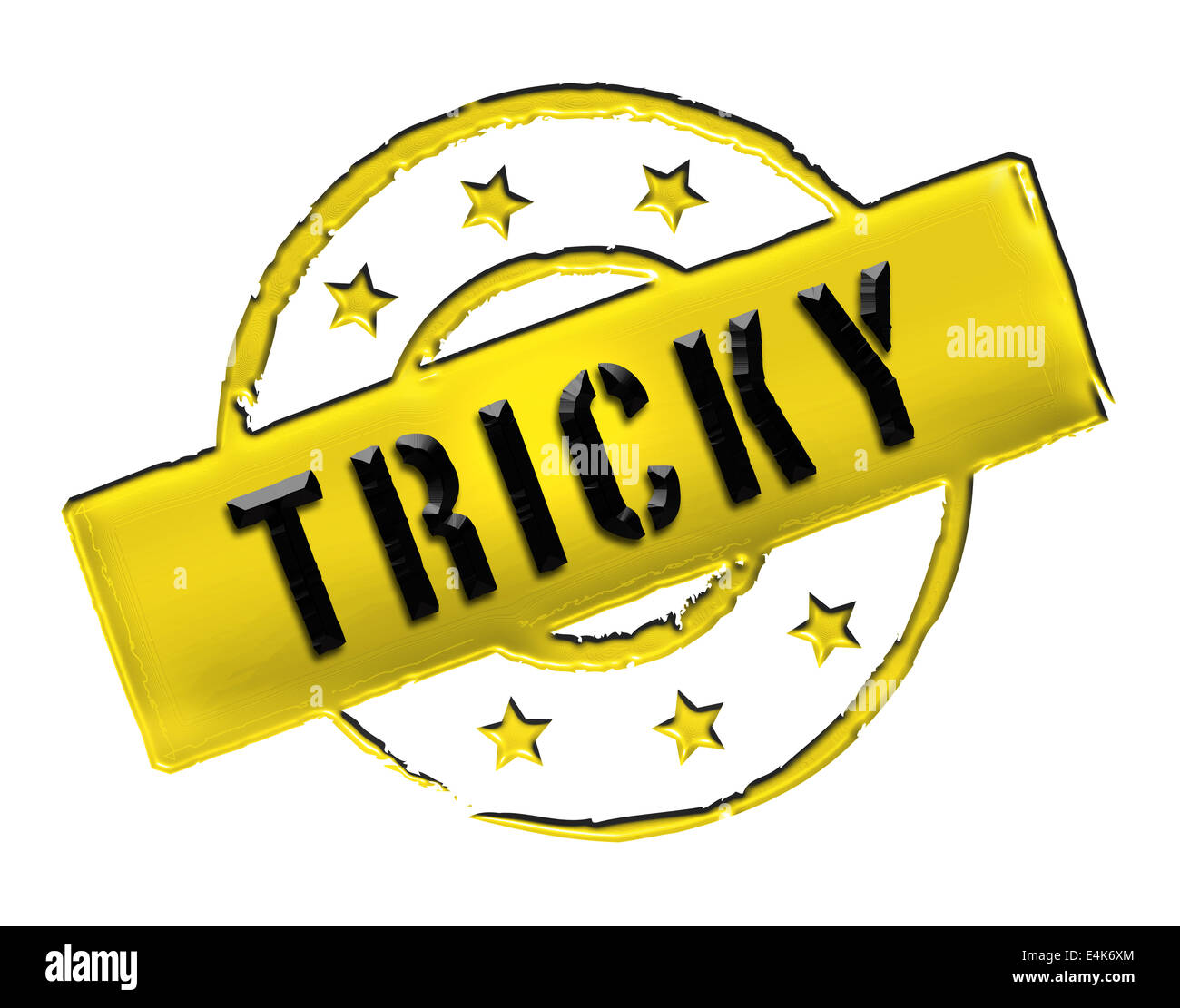 Stamp - TRICKY Stock Photo - Alamy