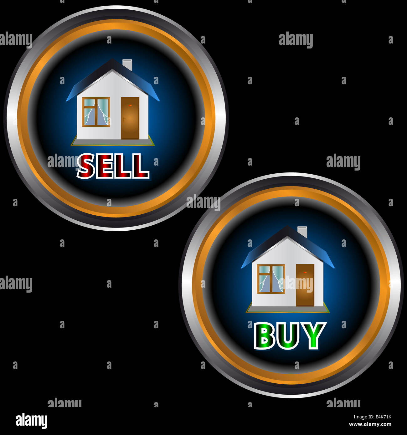 Buy and sell red buttons hi-res stock photography and images - Alamy