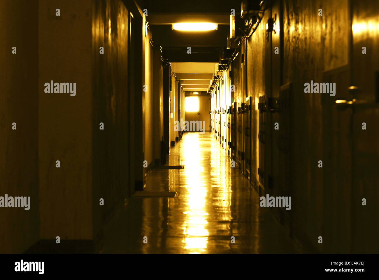 corridor to light element of design Stock Photo - Alamy
