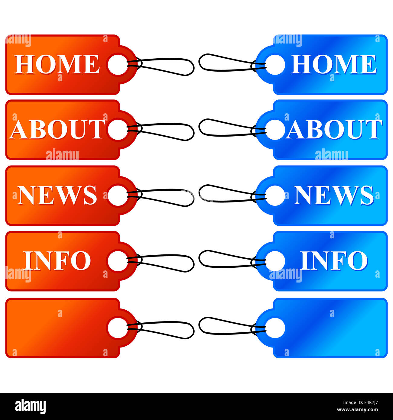 New web buttons Stock Photo - Alamy
