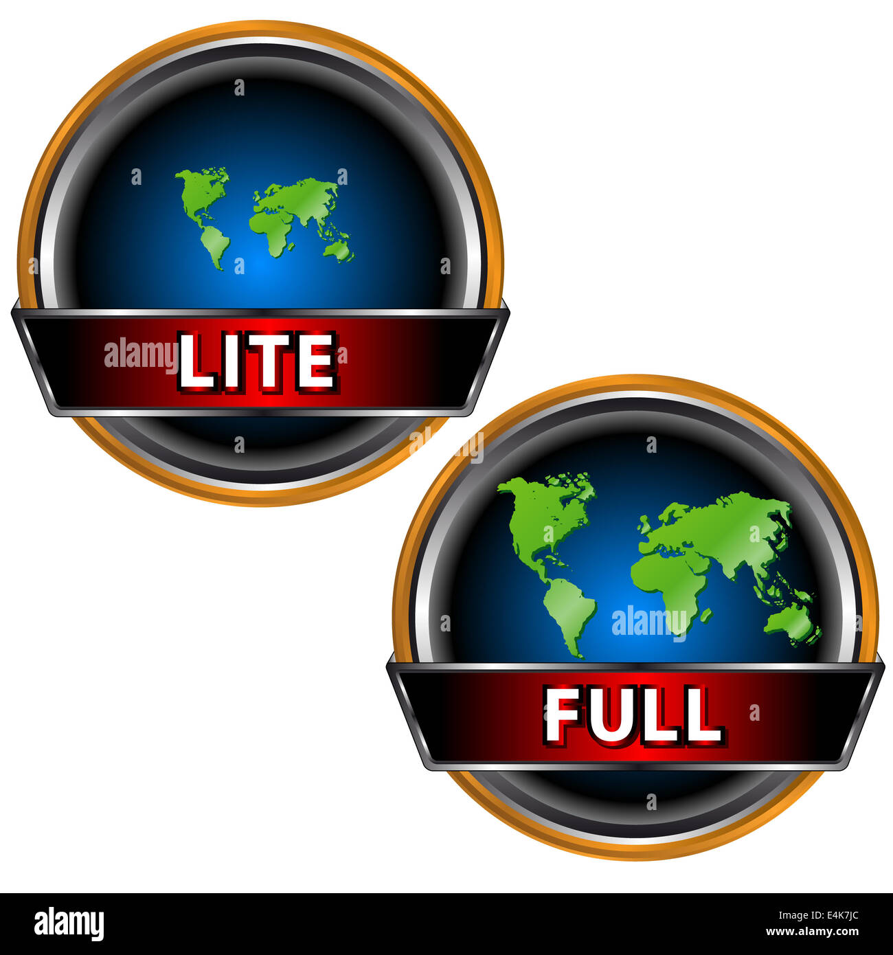 Lite and full symbol Stock Photo - Alamy