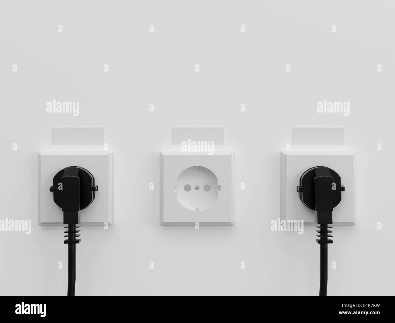 Two electric cables Stock Photo - Alamy