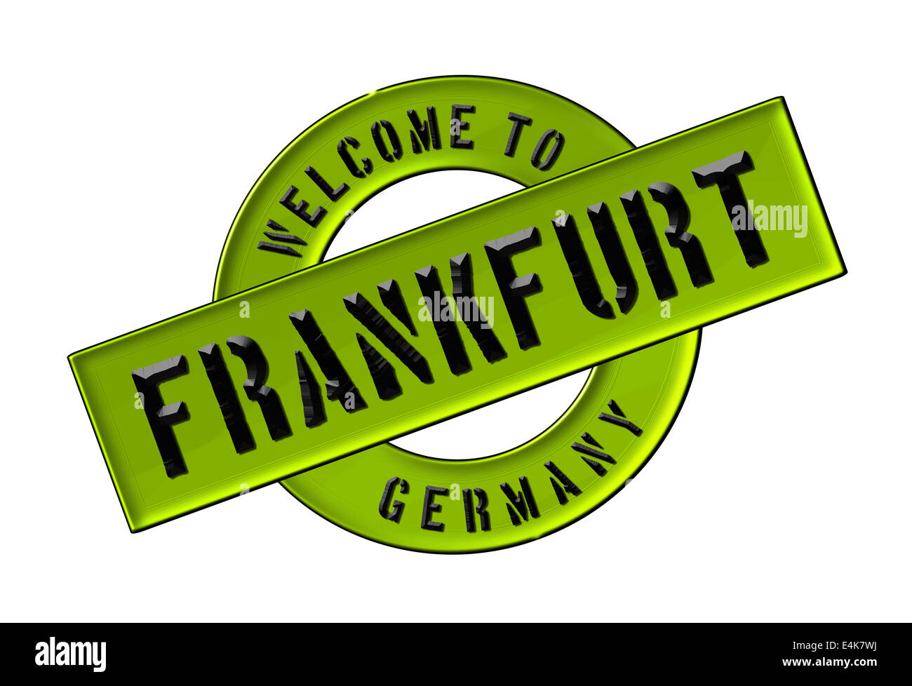 WELCOME TO FRANKFURT Stock Photo - Alamy