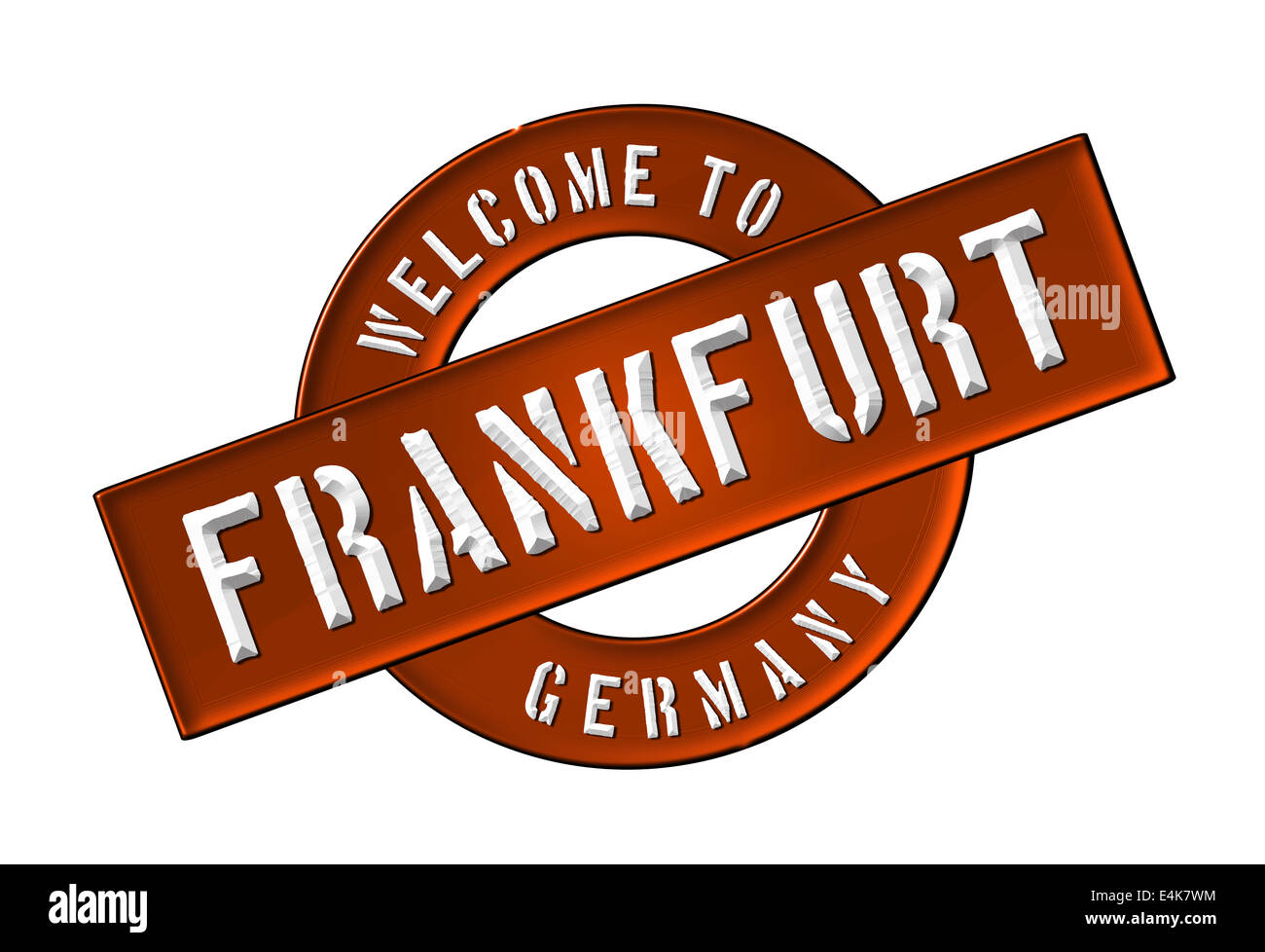WELCOME TO FRANKFURT Stock Photo - Alamy