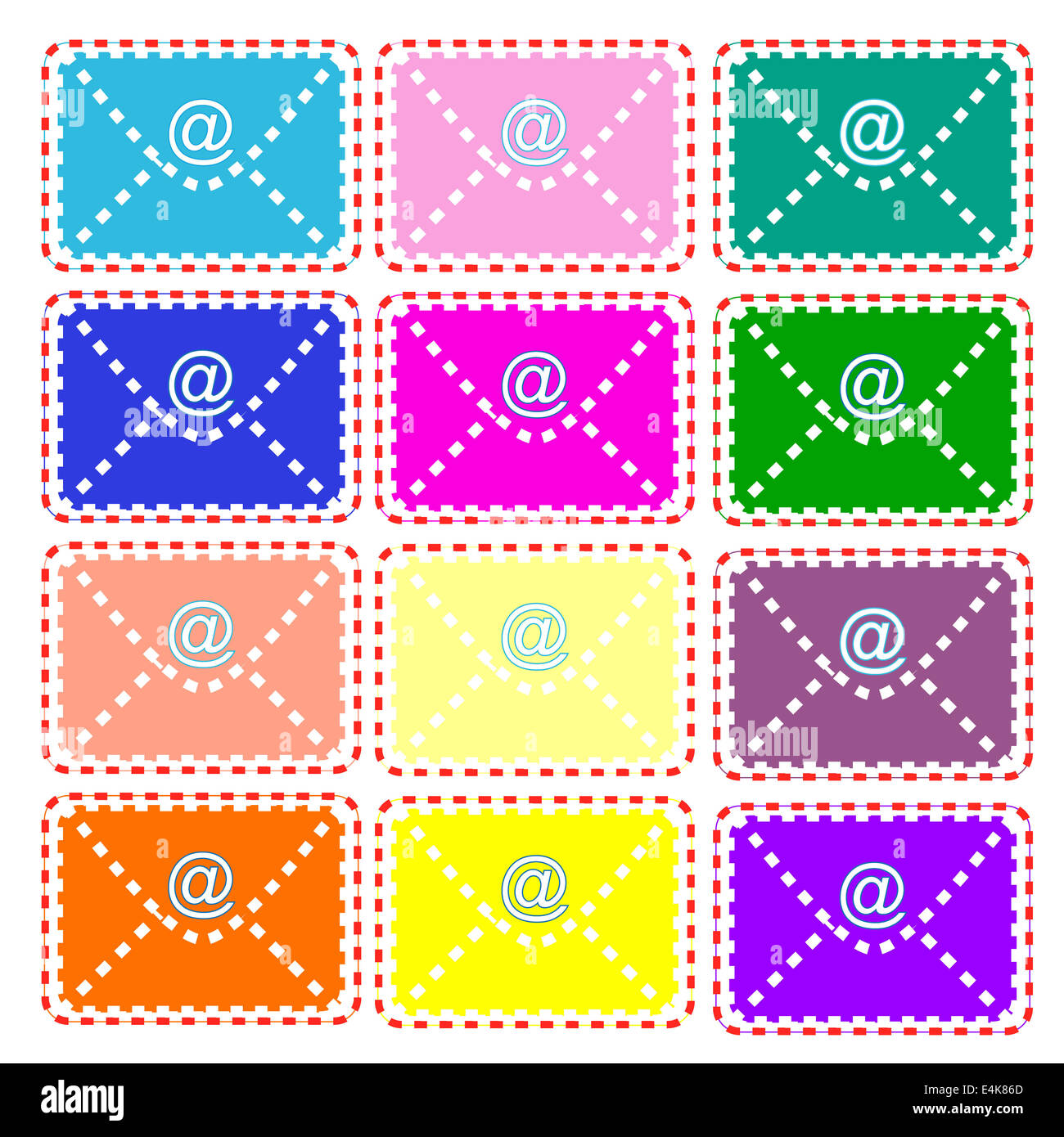 Vintage envelopes Cut Out Stock Images & Pictures - Alamy