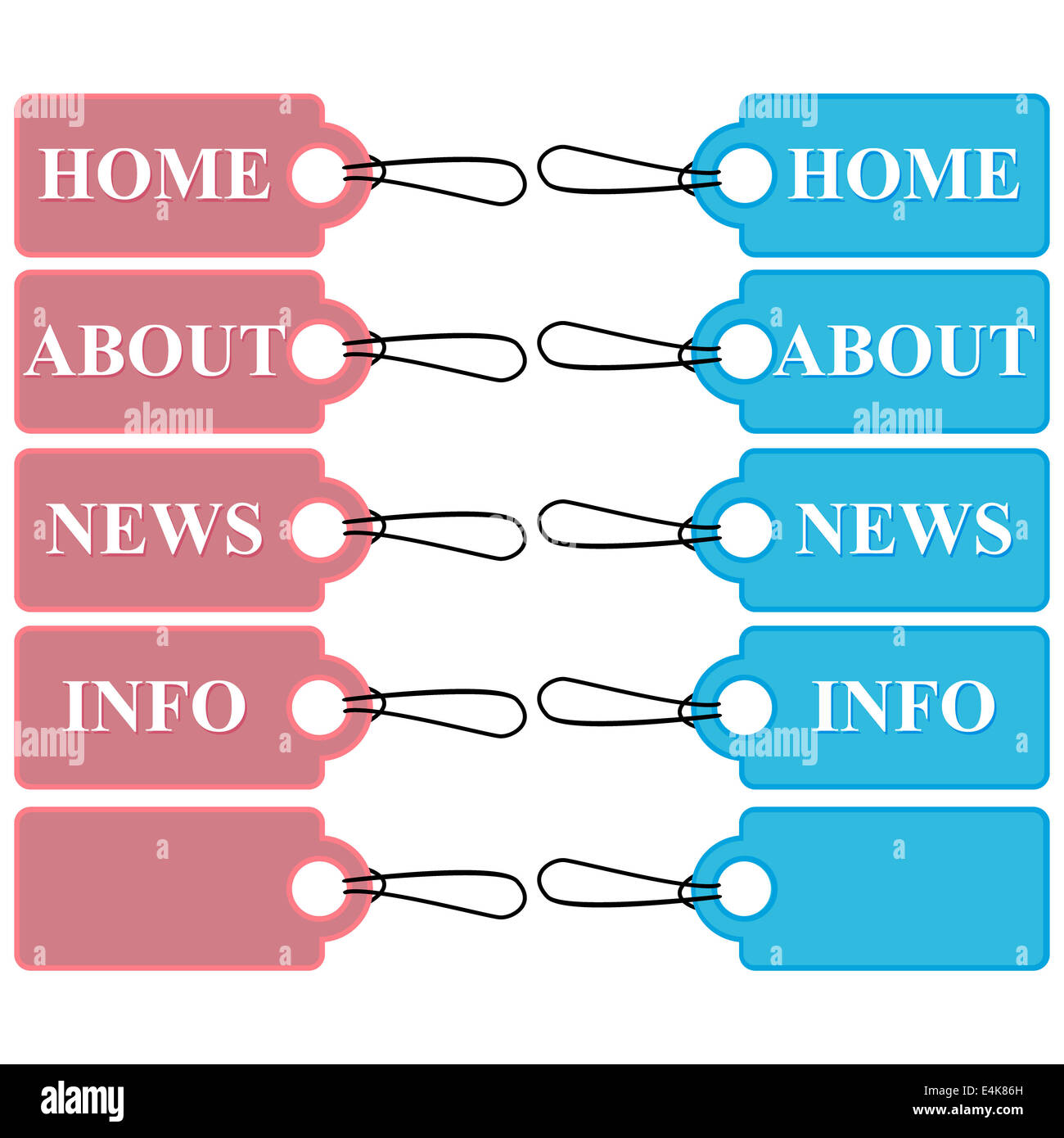 Vintage web buttons Stock Photo - Alamy