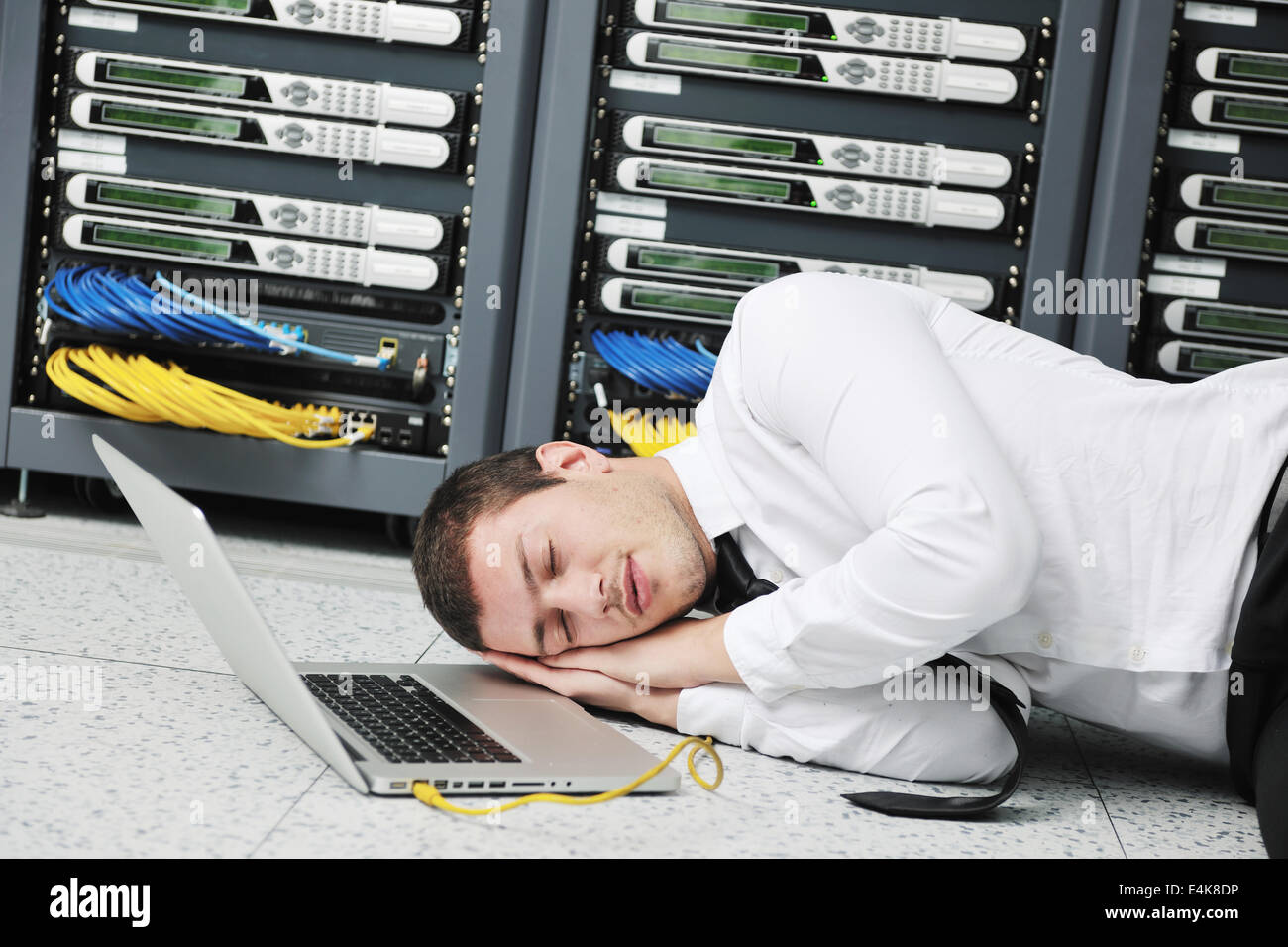 system fail situation in network server room Stock Photo - Alamy