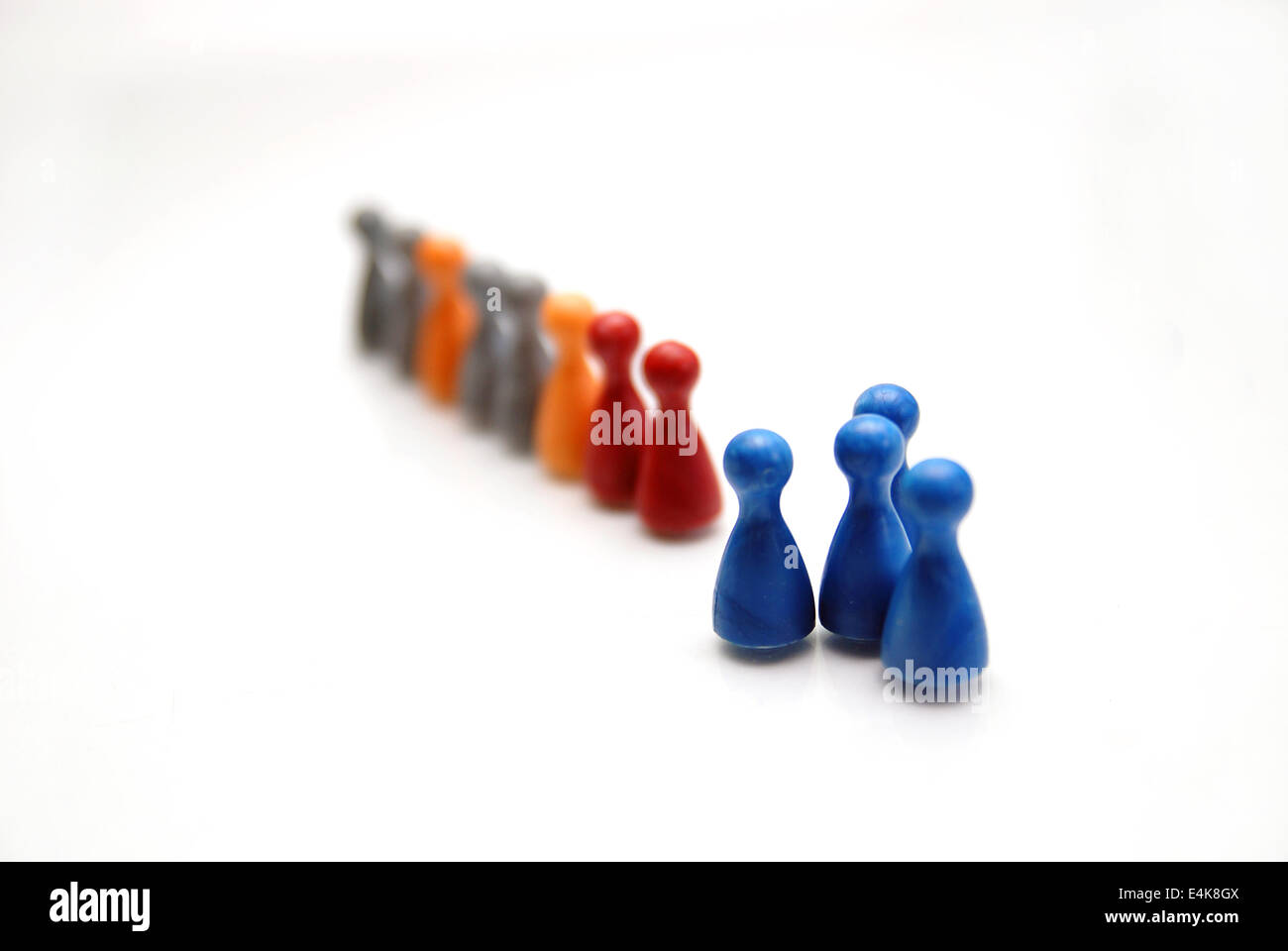 Concept of a multi-colored crowd Stock Photo - Alamy