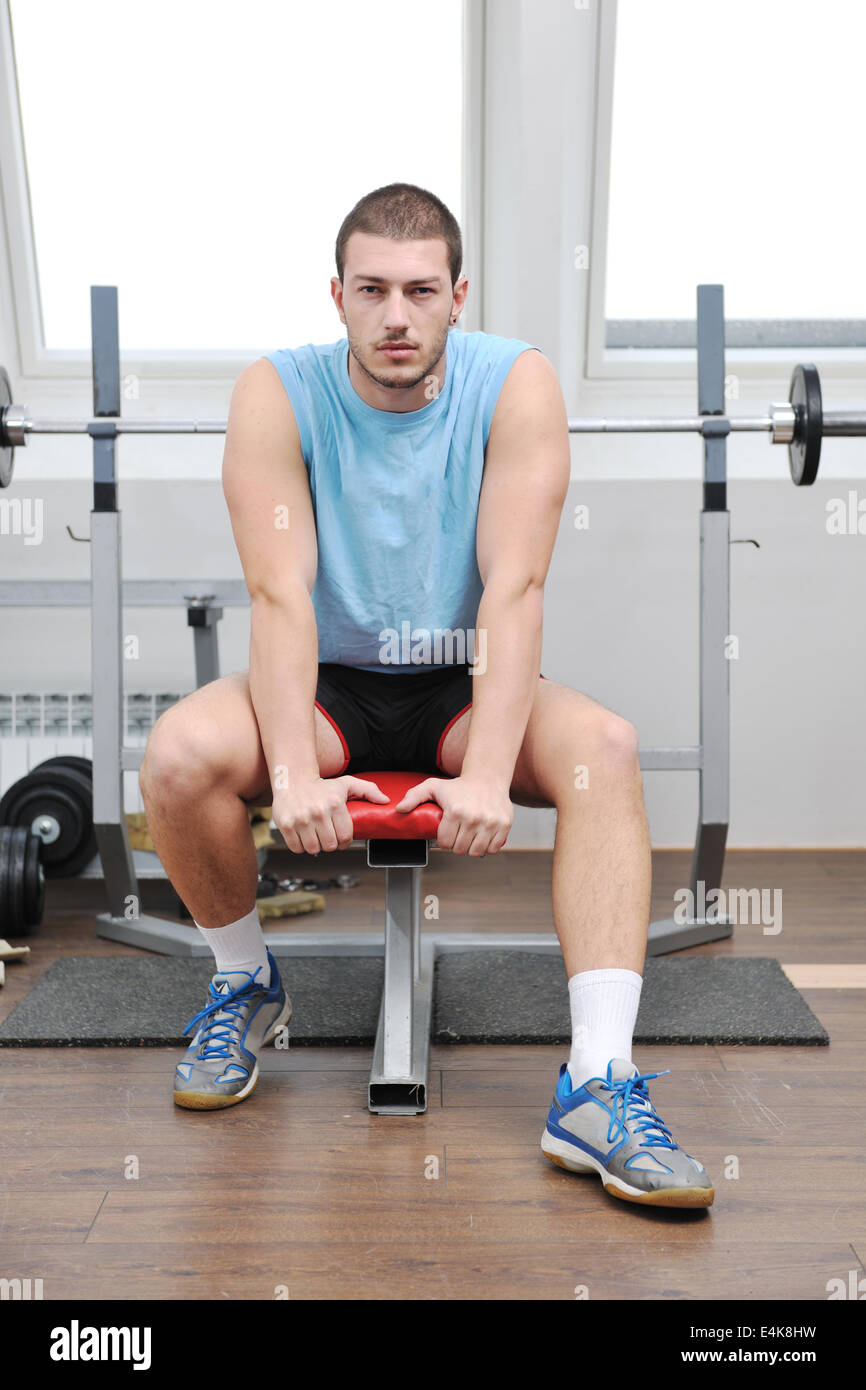 man fitness workout Stock Photo - Alamy