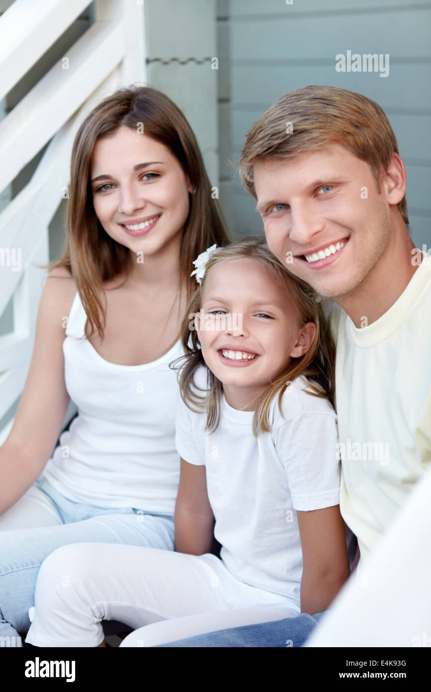 Family with a child Stock Photo - Alamy
