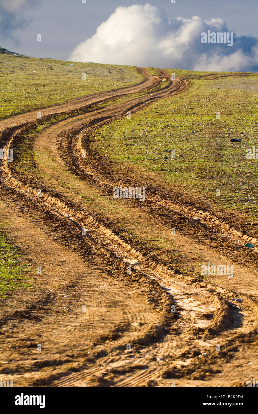 country road with mud, ruts Stock Photo - Alamy