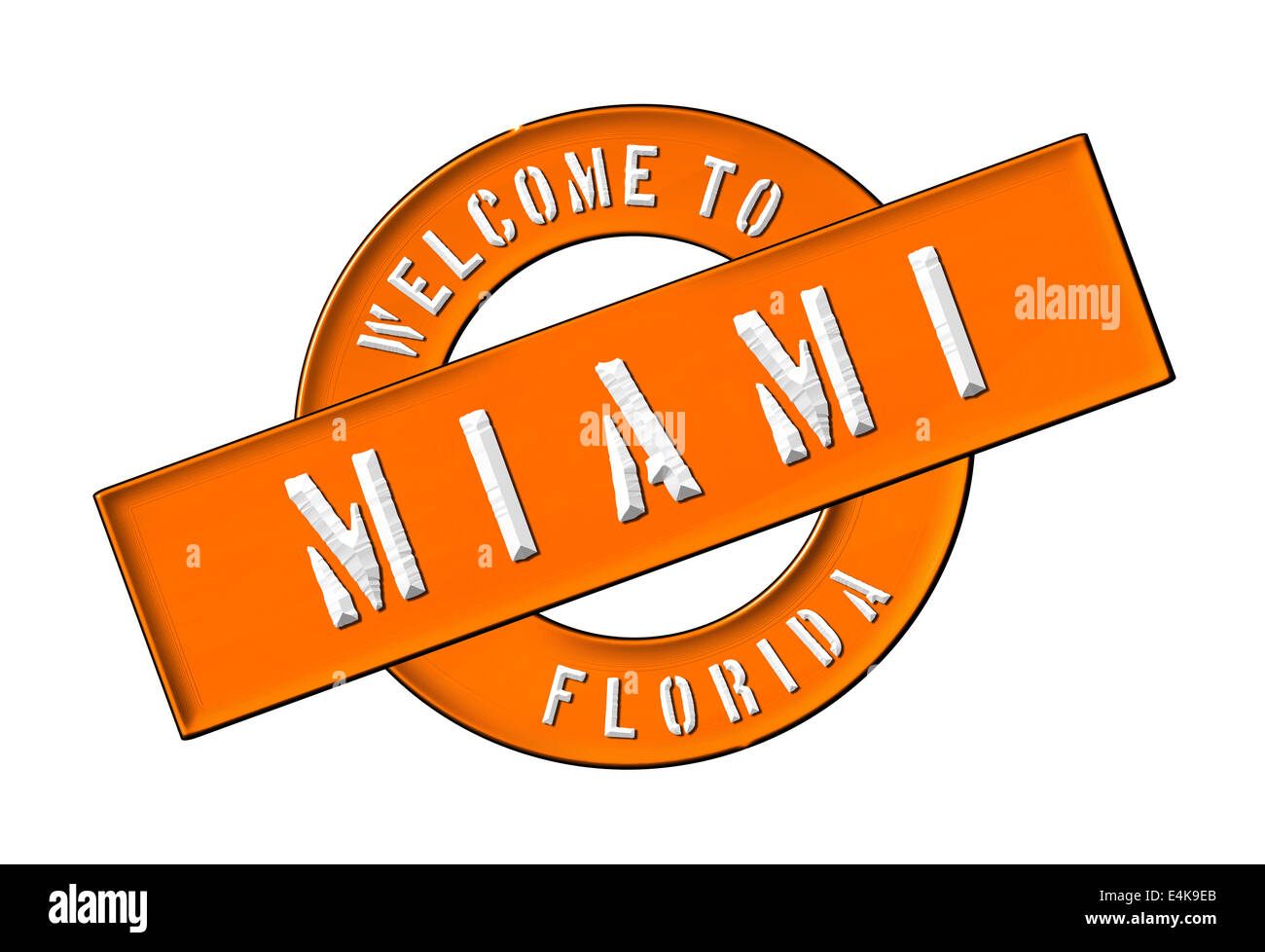 WELCOME TO MIAMI Stock Photo - Alamy