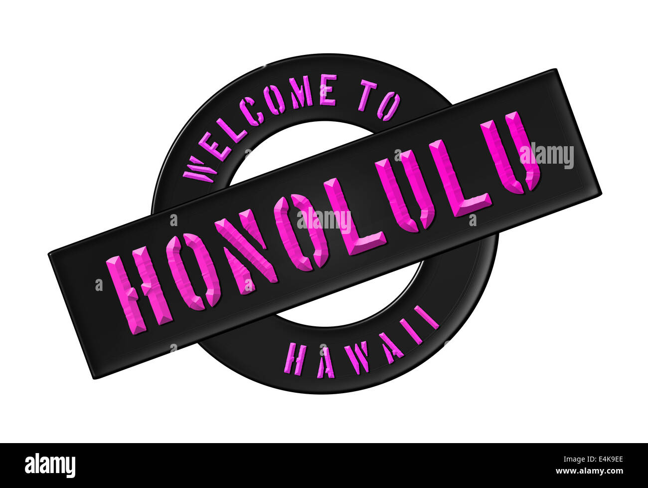 WELCOME TO HONOLULU Stock Photo - Alamy