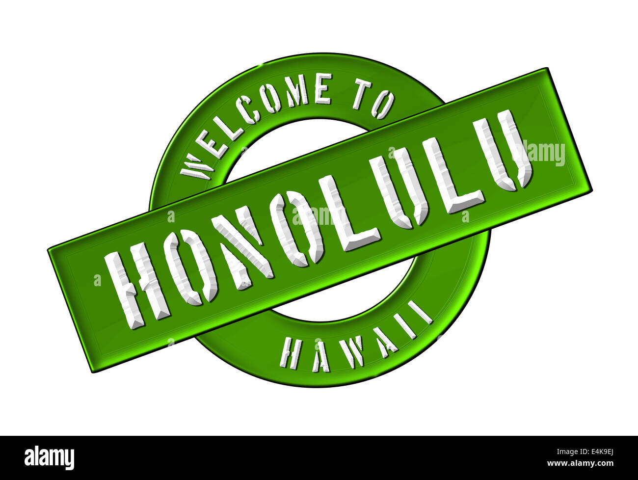 WELCOME TO HONOLULU Stock Photo - Alamy