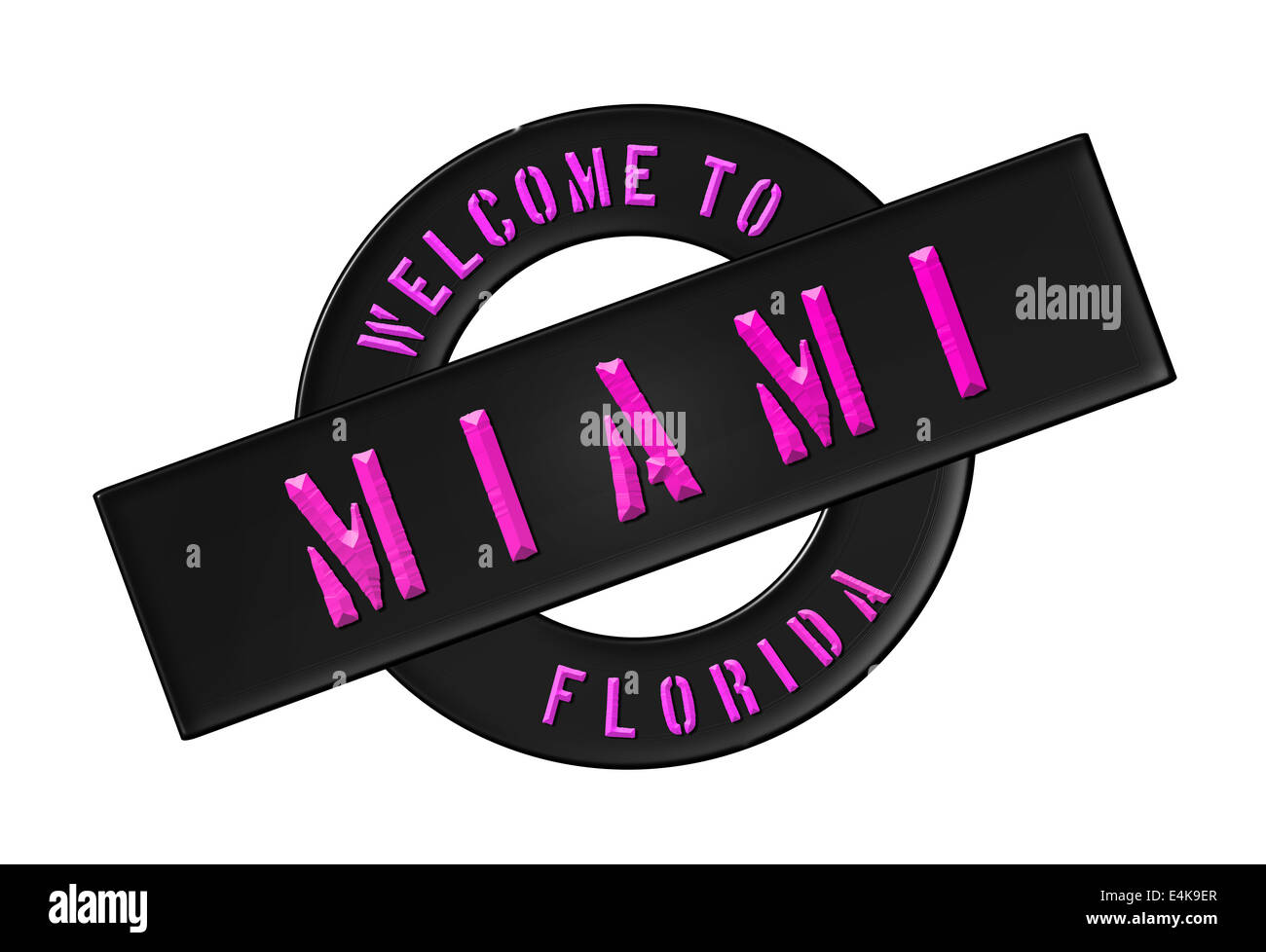 WELCOME TO MIAMI Stock Photo - Alamy