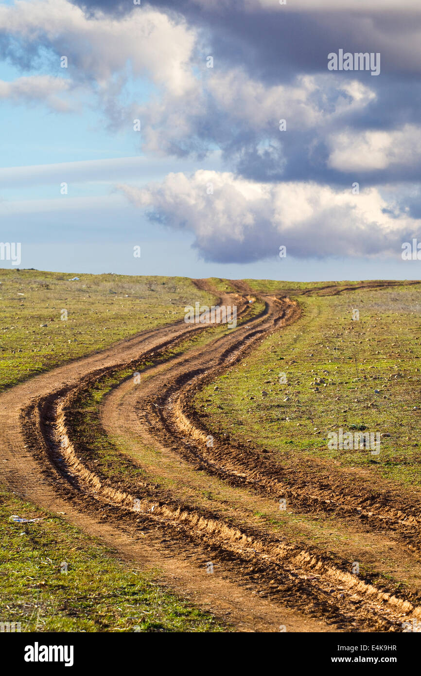 Country road mud ruts hi-res stock photography and images - Alamy