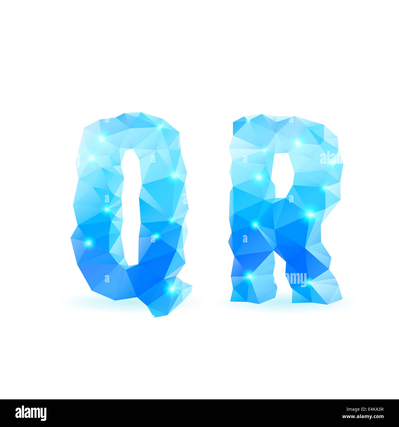 Polygonal mosaic gradient color Cut Out Stock Images & Pictures - Alamy