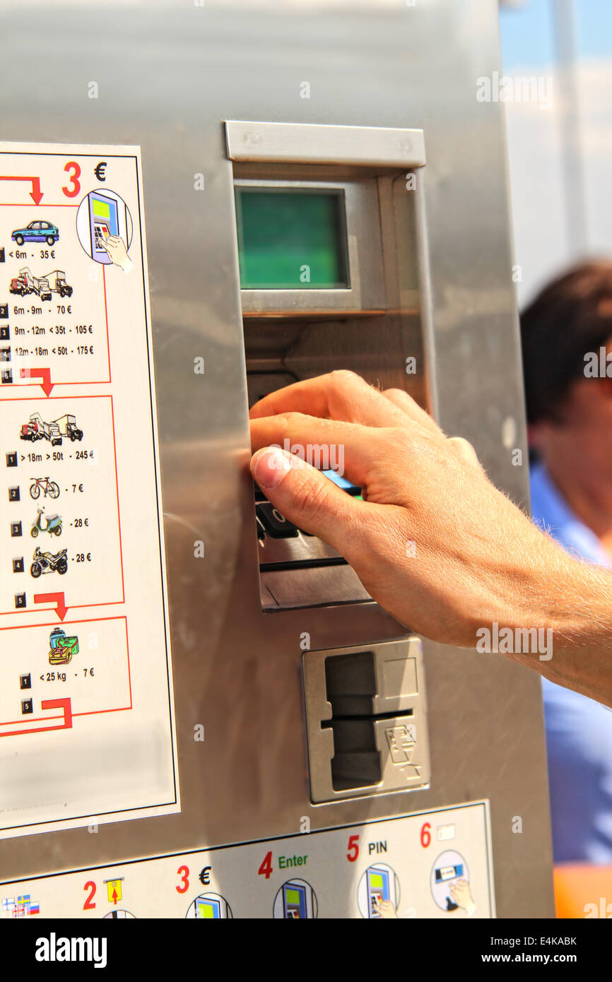 Ticket vending machine Stock Photo - Alamy